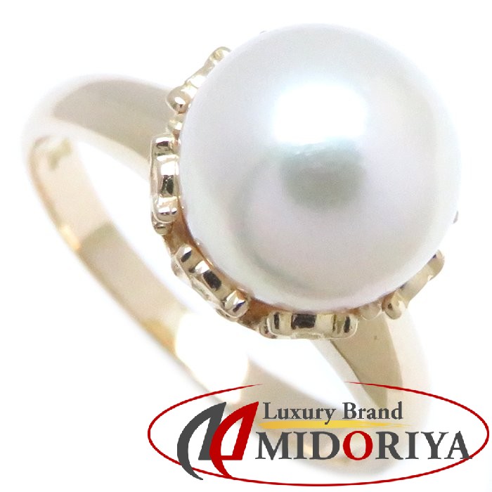 【楽天市場】セリーヌ CELINE パール リング 指輪 10号 真珠8ミリ K18YG イエローゴールド / 198504【中古】【BJ ...
