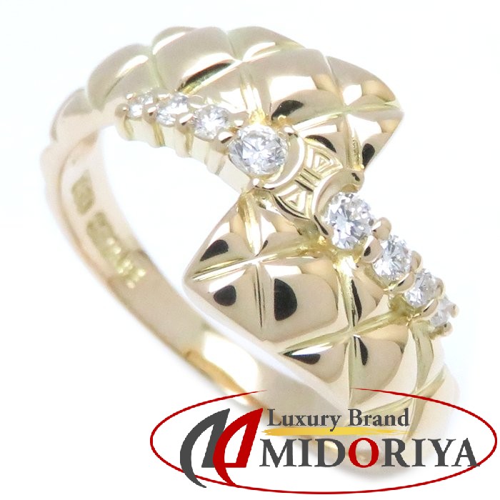 【楽天市場】セリーヌ CELINE ダイヤモンド リング 指輪 15号 ダイヤモンド0.16ct K18YG イエローゴールド ...