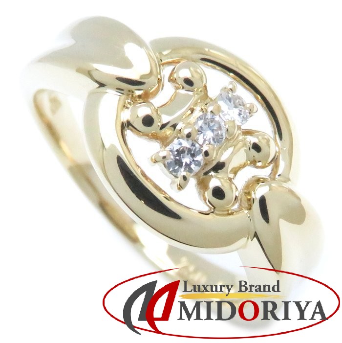 【楽天市場】セリーヌ CELINE リング 指輪 ダイヤモンド0.07ct 12号 K18YG イエローゴールド / 198754【中古】【BJ】：Luxury Brand ミドリヤ楽天市場店