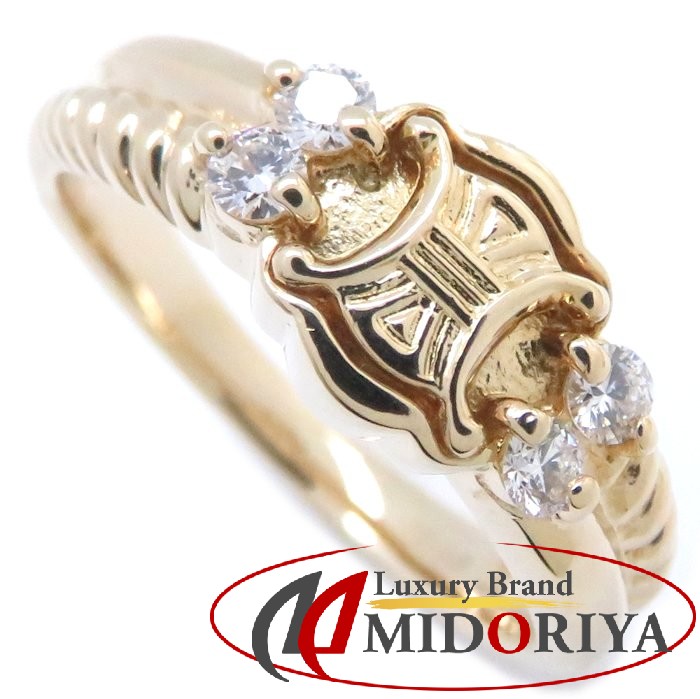 【楽天市場】セリーヌ CELINE リング 指輪 ダイヤモンド0.13ct 10.5号 K18YG イエローゴールド / 198801【中古 ...