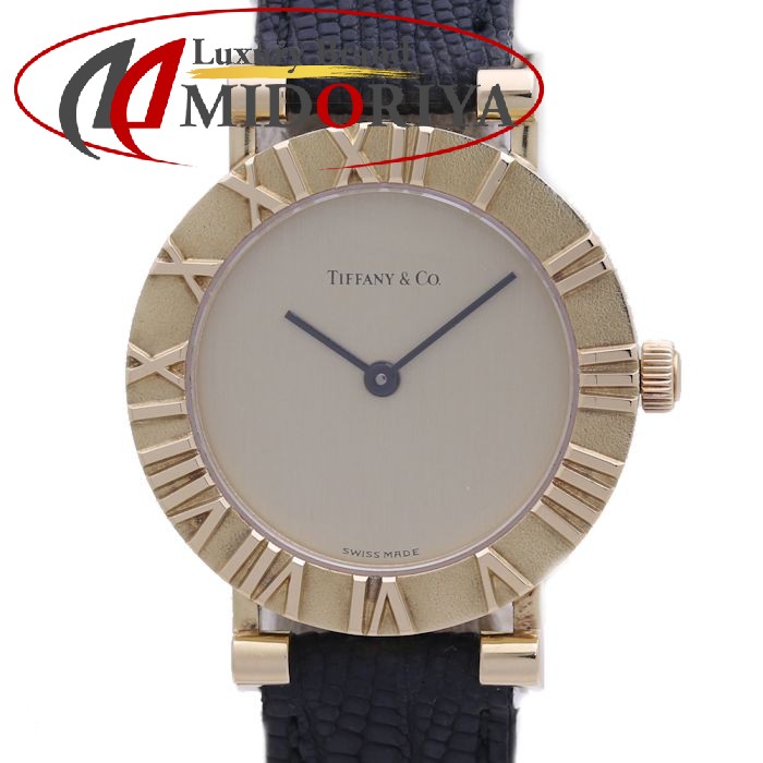 【楽天市場】ティファニー TIFFANY&Co. アトラス L0630 【電池交換済】 K18YG イエローゴールド × 革 レディース ...