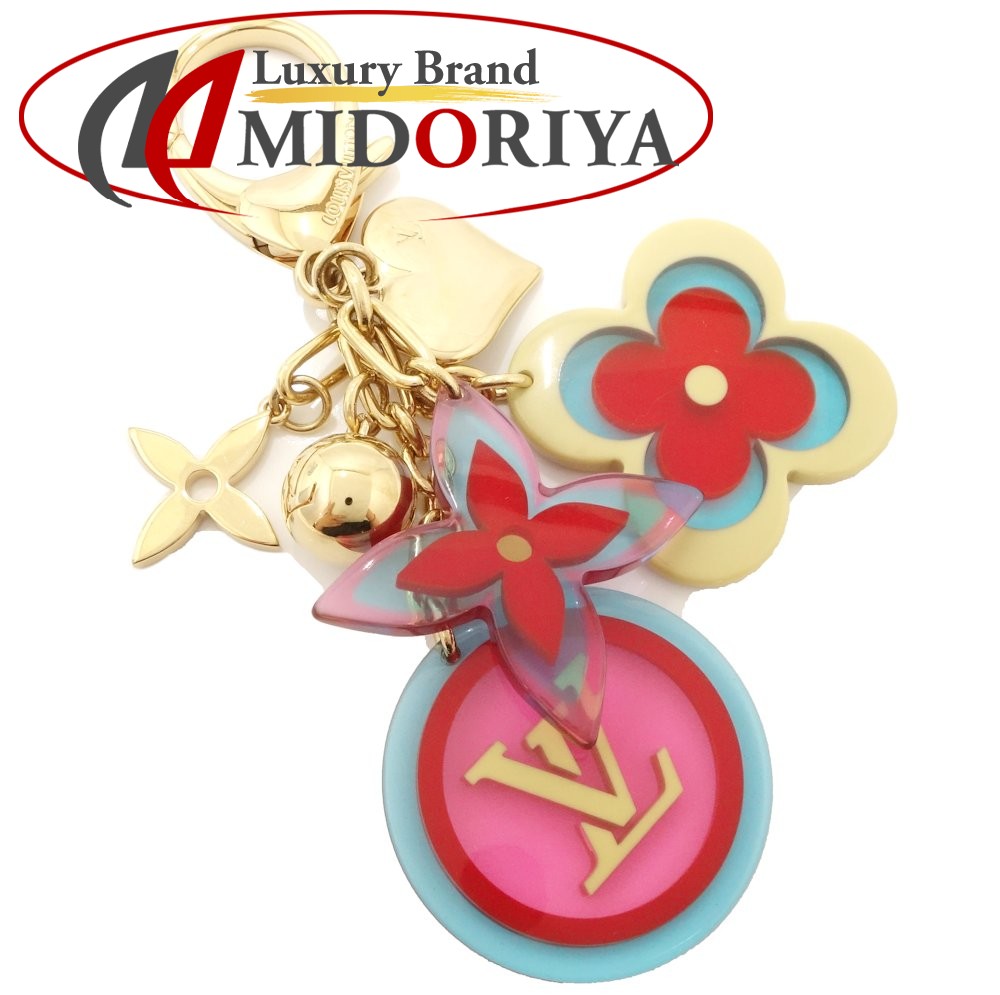 【楽天市場】ルイヴィトン LOUIS VUITTON フラワービジューナックキャンディ M65726 キーホルダー バッグチャーム ゴールド ...