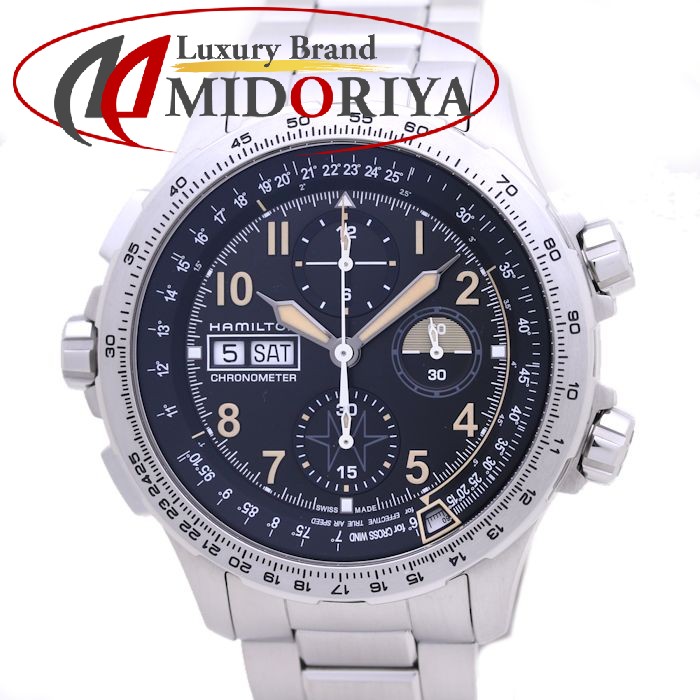 【楽天市場】ハミルトン HAMILTON カーキ X-ウィンド H77796135 【'18年正規店購入】ステンレススチール メンズ ...
