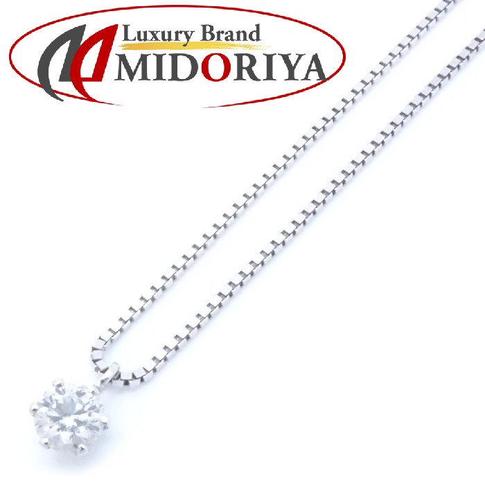 【楽天市場】ダイヤモンド ネックレス 一粒ダイヤモンド0.091ct K18WG ホワイトゴールド / 74781【中古】【FJ ...
