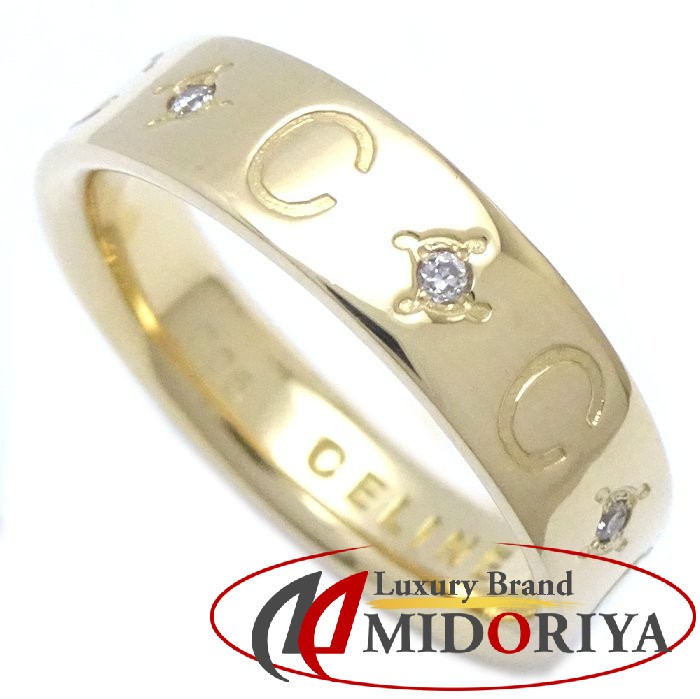 【楽天市場】セリーヌ CELINE リング 指輪 ダイヤモンド0.05ct 10号 K18YG イエローゴールド / 199751【中古 ...