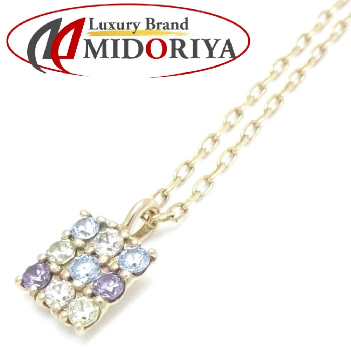 【楽天市場】エテ ete ネックレス マルチカラーストーン クオーツ K10YG イエローゴールド / 290068【中古】【BJ ...