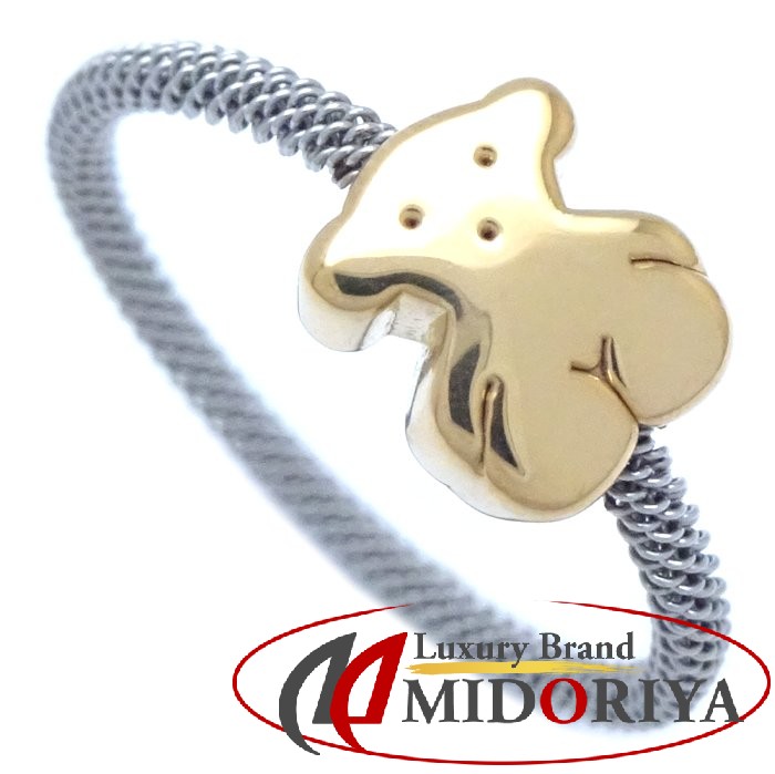 【楽天市場】TOUS トウス リング 指輪 クマモチーフ ベア 12号 K18YG イエローゴールド × スチール / 290141【中古】【BJ】：Luxury Brand ミドリヤ楽天市場店