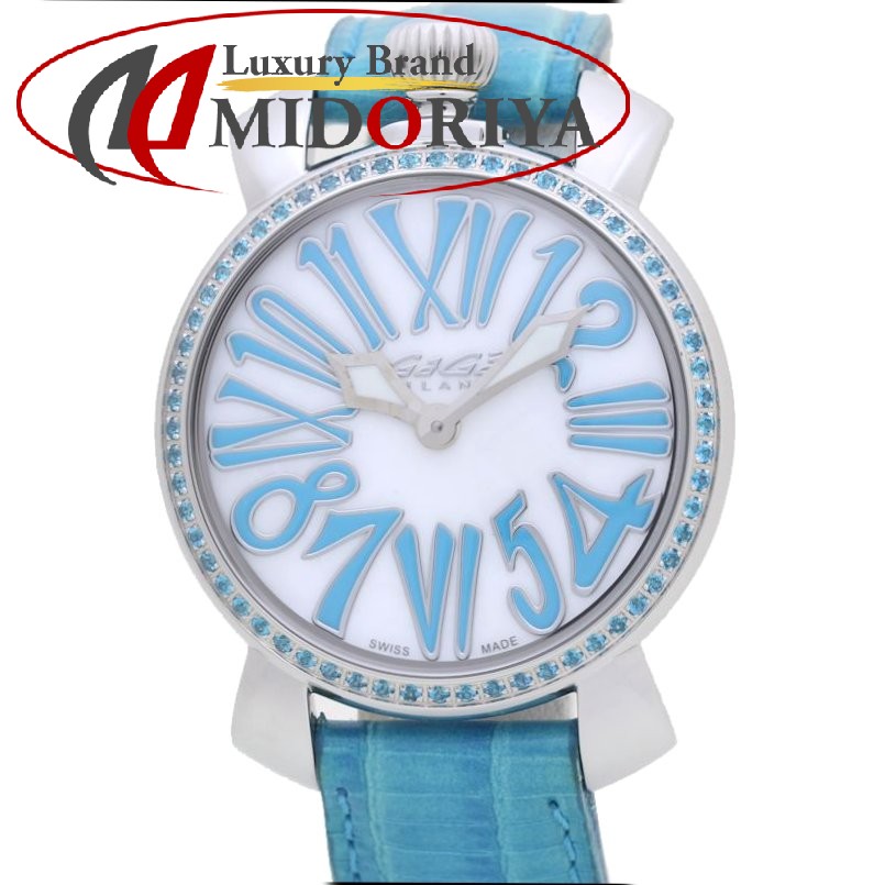 【楽天市場】ガガミラノ Gaga Milano マヌアーレ35mm ストーンズ 6025.03 ブルートパーズベゼル【'22年購入】ステンレス ...