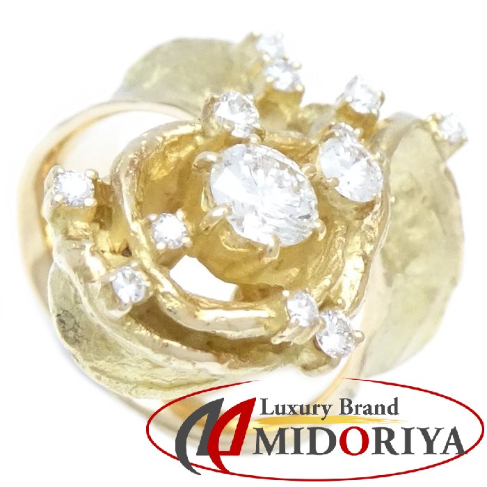 【楽天市場】IWAKURA KOJI 岩倉康二 ダイヤモンド リング 指輪 16.5号 ダイヤモンド0.80ct K18YG イエローゴールド ...