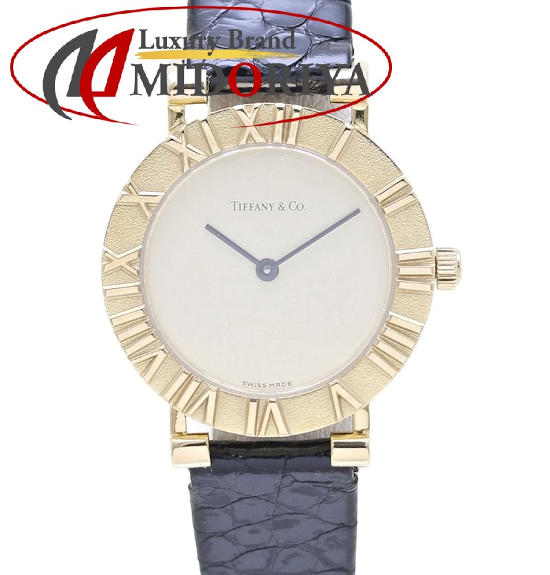 【楽天市場】TIFFANY&Co. ティファニー アトラス L0630 K18YG イエローゴールド x革 GP(ゴールドメッキ）レディース ...