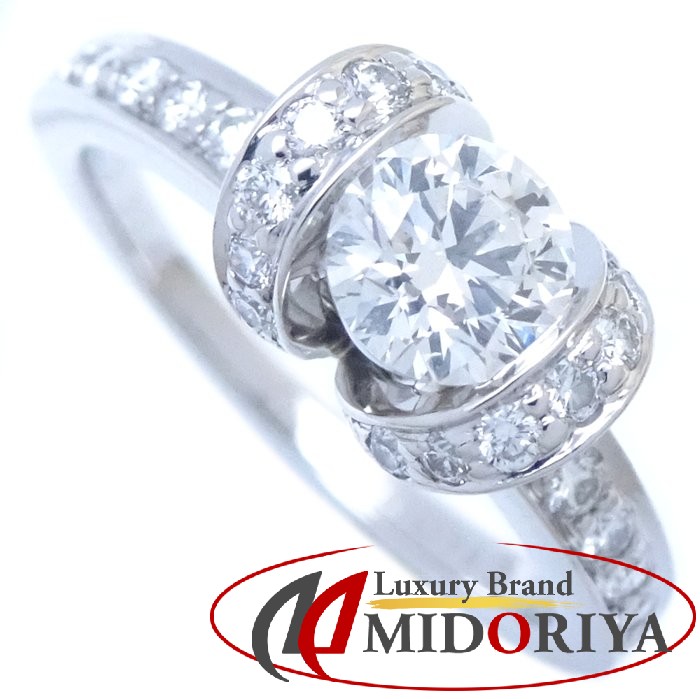 【楽天市場】TIFFANY&Co. ティファニー リボン リング 指輪 一粒ダイヤモンド0.41ct 9号 Pt950プラチナ /290907 ...