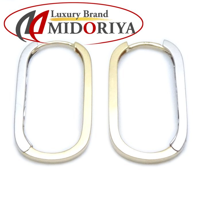 【楽天市場】フープ ピアス コンビカラー K18YG イエローゴールドxK18WG ホワイトゴールド /28008【中古】【FJ ...