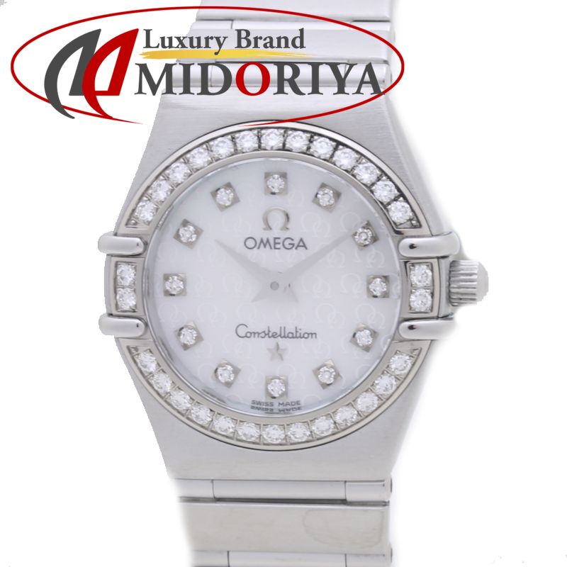 【楽天市場】OMEGA オメガ コンステレーション ミニ 1460.75.00 ベゼルダイヤモンド 12Pダイヤモンド ホワイトシェル50周年 ...