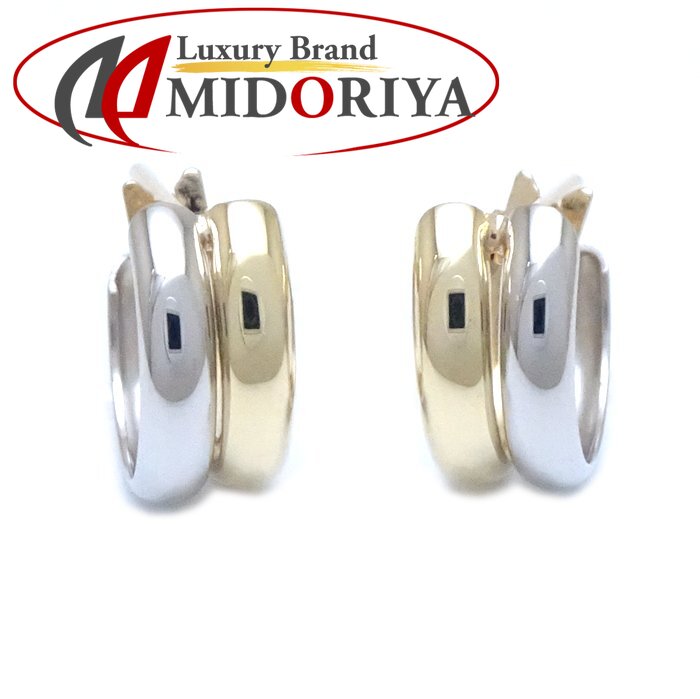 【楽天市場】フープ ピアス リングピアス コンビカラー K18YG イエローゴールド xPt900プラチナ /28046【中古】【FJ ...