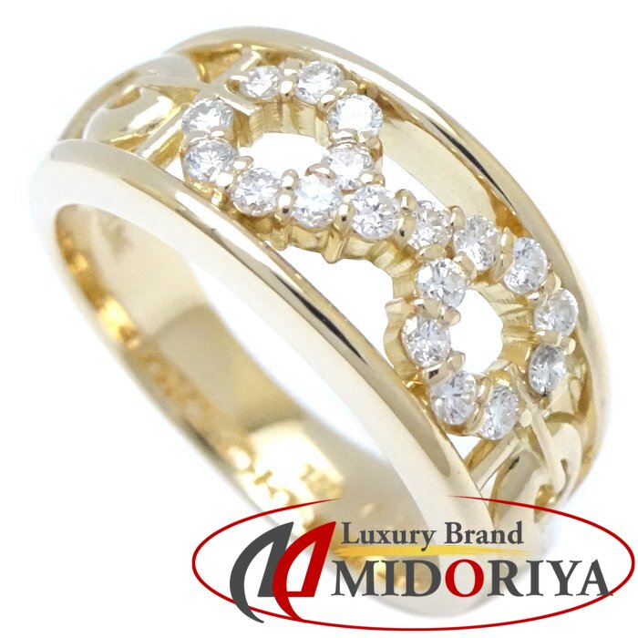 【楽天市場】CELINE セリーヌ ダイヤモンド リング 指輪 ダイヤモンド0.24ct 10.5号 K18YG イエローゴールド ...