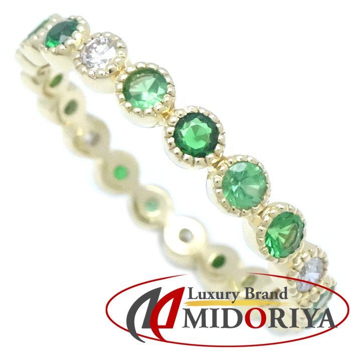 【楽天市場】Sirena Azzurro セイレーン アズーロ リング 指輪 グリーンガーネット ダイヤモンド0.18ct 12号 K18YG ...