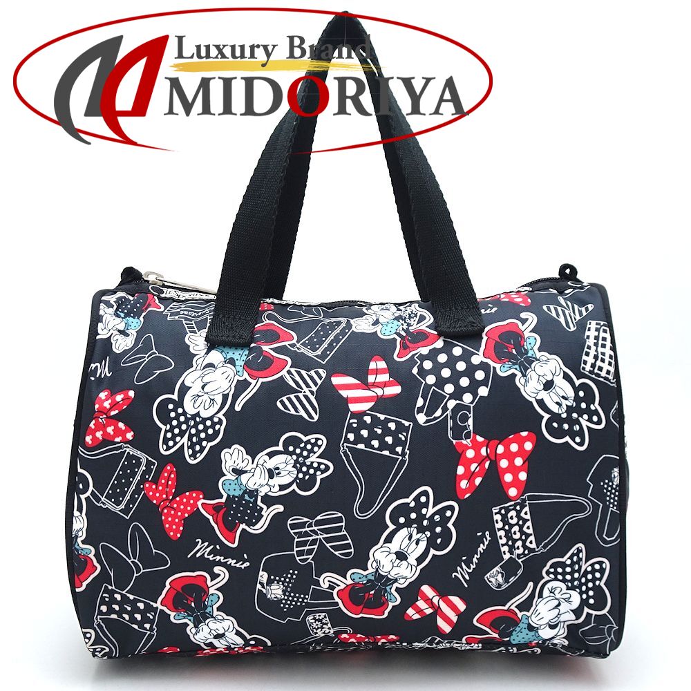 【楽天市場】LeSportsac レスポートサック ボストンバッグ ミニボストン ミニ—マウス ナイロン ブラック レッド/351621【中古 ...