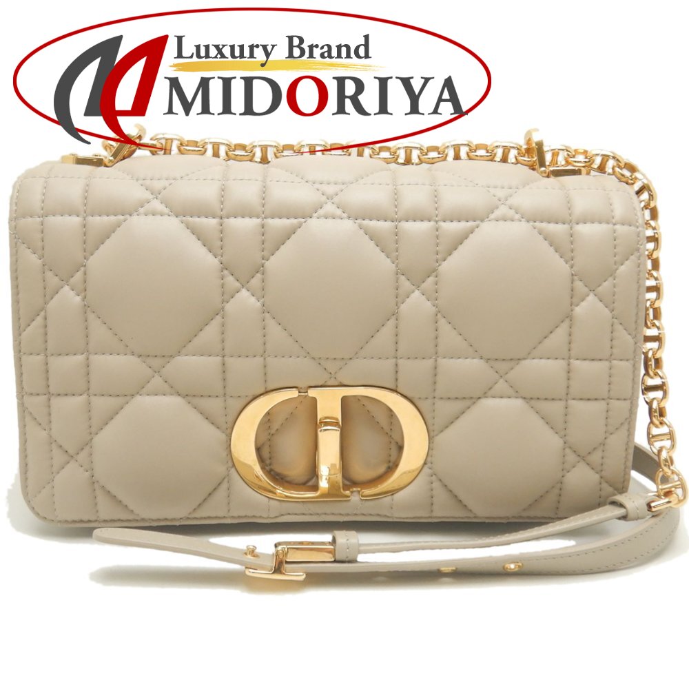【楽天市場】Dior ディオール Dior Caro ミディアム マクロカナージュ ショルダーバッグ カーフ ベージュ/252243【中古 ...