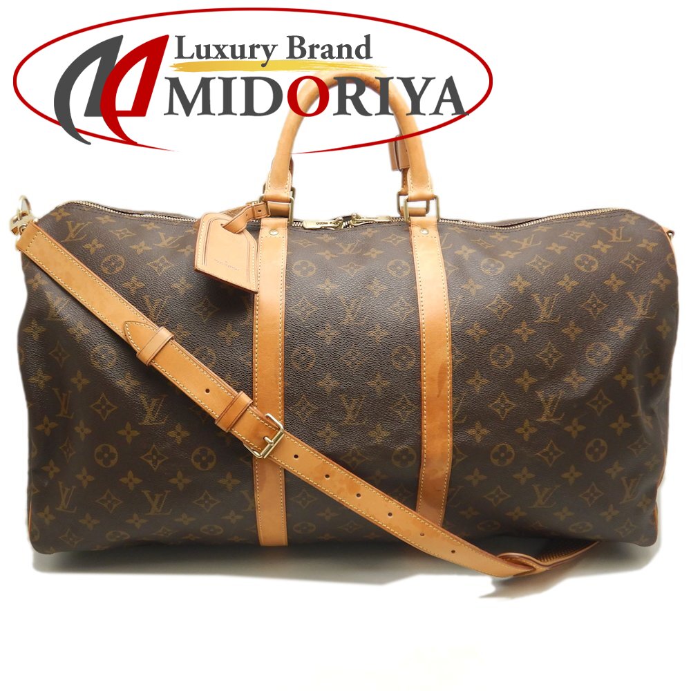 【楽天市場】LOUIS VUITTON ルイヴィトン モノグラム キーポルバンドリエール55 M41414 ボストンバッグ ブラウン ...