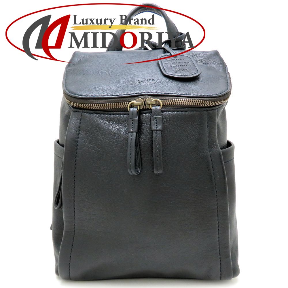 【楽天市場】genten ゲンテン ベーシック コンパクト リュック 44119 リュック・バックパック レザー クロ ブラック/352402 ...