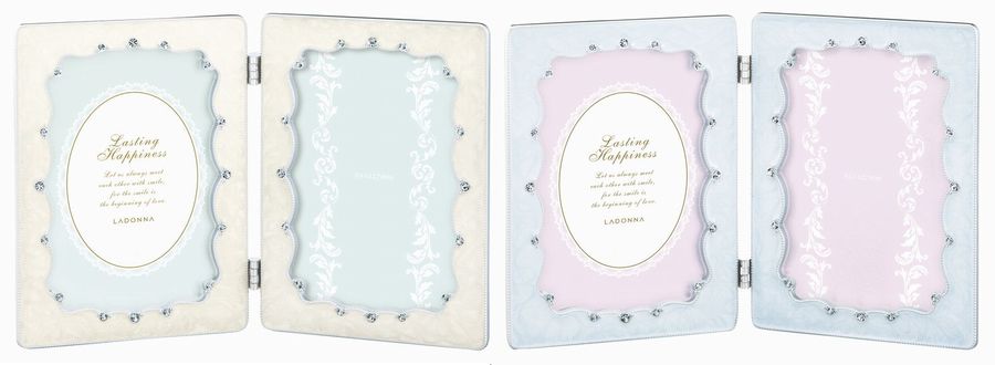 【楽天市場】フォトフレーム L判 2枚 BJ12-LD-WH/BL ラドンナ 結婚祝い 写真立て ウエディング 2面 ダブルフレーム ツインフレーム 複数枚 かわいい おしゃれ 結婚写真 ...