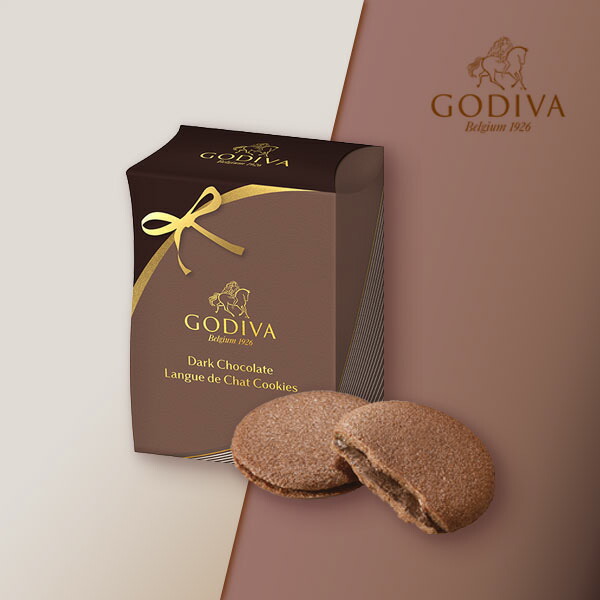 【楽天市場】プチギフトGODIVA ダークチョコレート ラングドシャクッキー（4枚入）(ホワイトデー チョコ 2025 ゴディバ 結婚式 二次会 ウェディング 披露宴 ありがとう 子ども 子供 ...