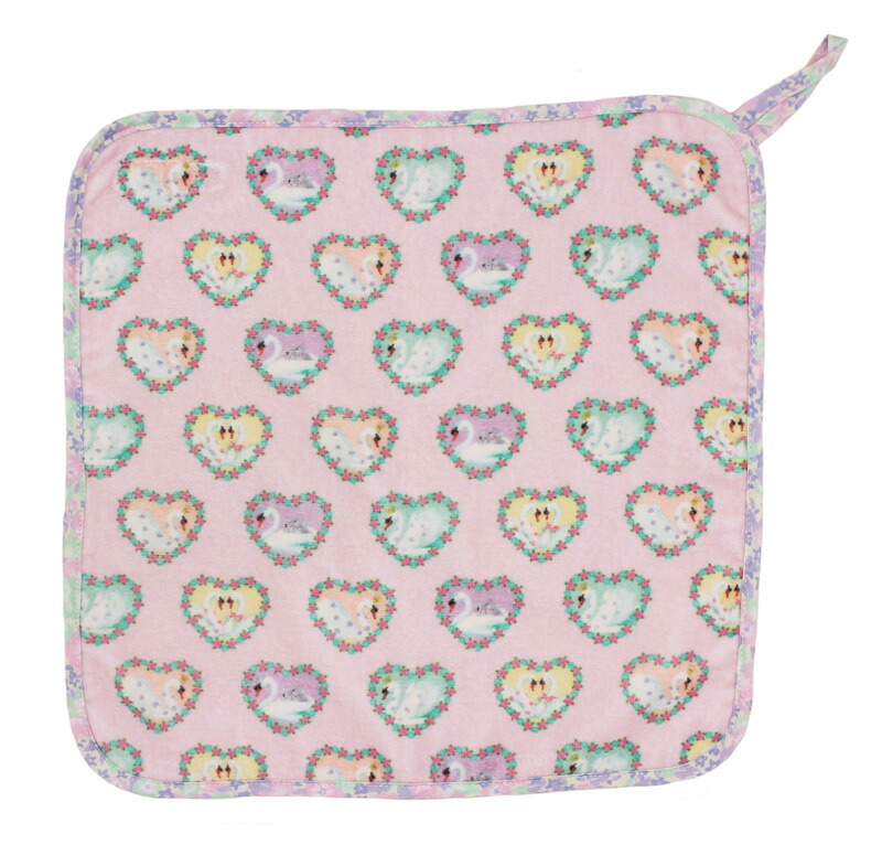 【楽天市場】【fafa/フェフェ ハンドタオル/タオルハンカチ】PATSY(Hand Towel)/ピンクスワン/★数量限定アイテム/パイル地 ...