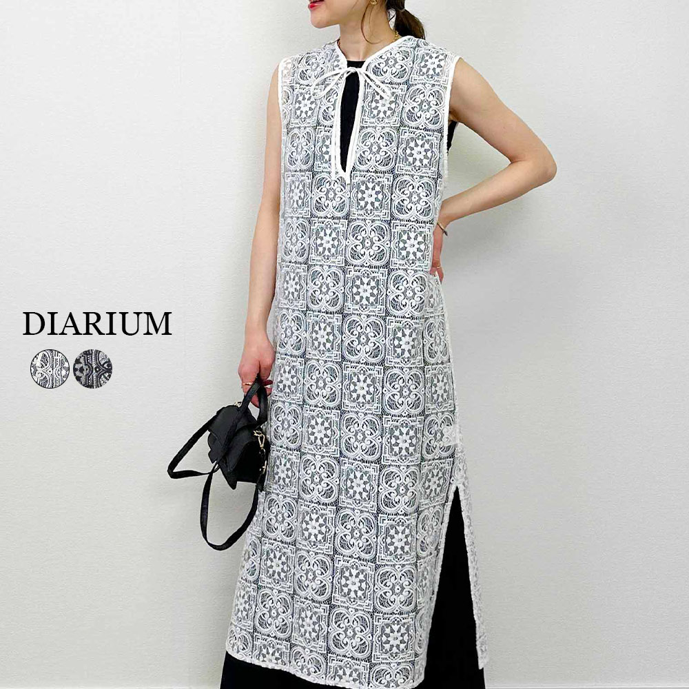 【楽天市場】Lo-Fi スクエアバロックレースワンピース レディース ワンピース 前後2Way レース Vネック リボン サイドスリット オフホワイト ブラック：PICCIN楽天市場店