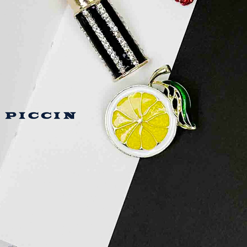 【楽天市場】PICCIN レモンブローチ レディース ファッション雑貨 アクセサリー ブローチ フルーツ 果物 レモン イエロー：PICCIN楽天市場店