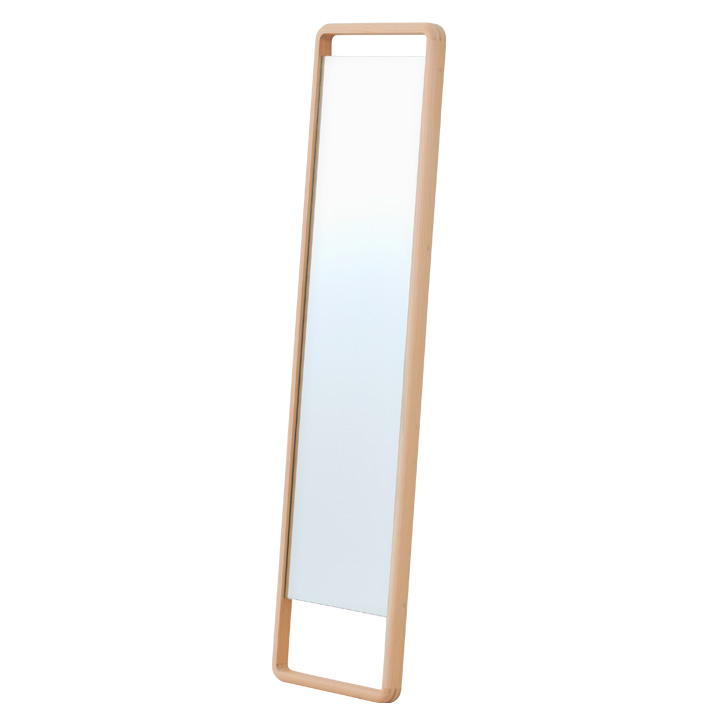 【楽天市場】【ポイント10倍！20時～25:59】【日本製/完成品/国産ひのき使用】Hinoki Wood フロアミラー スモール W36 ...