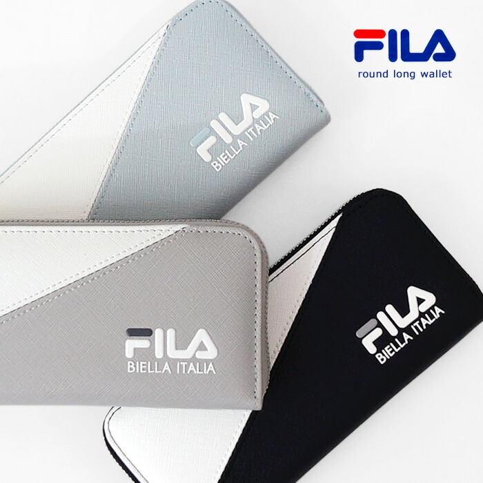 【楽天市場】FILA フィラ 切り替え ロゴ ラウンド 長財布 シボ 合皮 かわいい おしゃれ / メール便可 _ke：cofuri（コフリ）