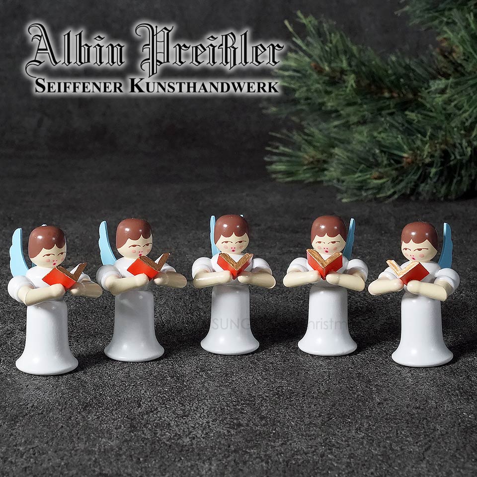 【楽天市場】199/027[140031]クリスマス アルビン・プライスラー Albin Preissler 天使の聖歌隊 ドイツ 木製 ...