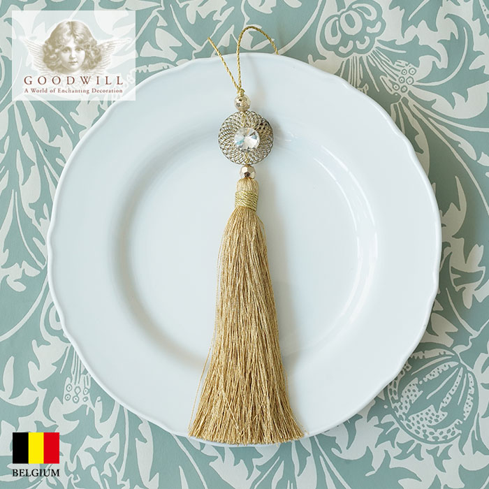 【楽天市場】L 33117[150096-2]ベルギー GOODWILL(グッドウィル) ジュエルネットボールタッセルオーナメント[2 ...