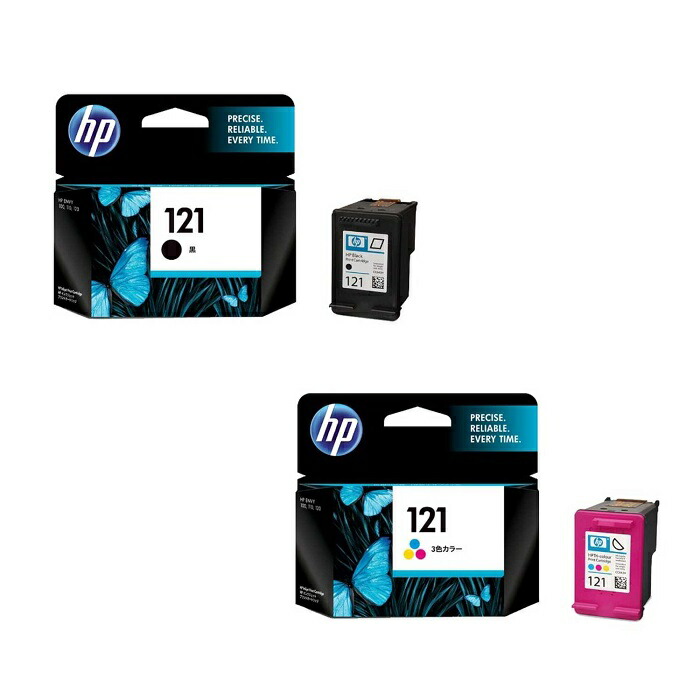 【楽天市場】HP 121 純正プリントインクカートリッジ 4色セット：ピカットマート