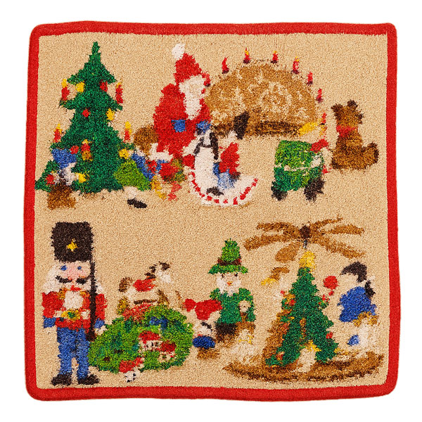 【楽天市場】フェイラー ハンドタオル25cm クリスマス エルツ山脈 レッド 送料込み：輸入雑貨ピナコテカ