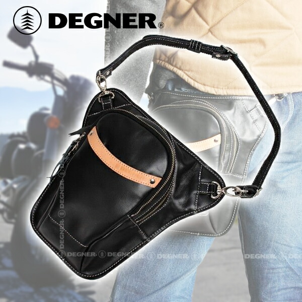 【楽天市場】デグナー レザーホルスターバッグ ブラック W-39 DEGNER LEATHER HOLSTER BAG：ハーレーパーツのパインバレー