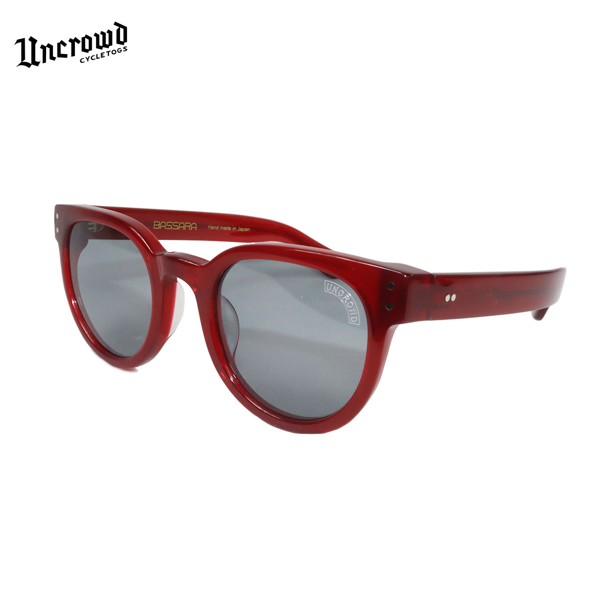 【楽天市場】送料無料!!UNCROWD(アンクラウド) BASSARA ダークレッドクリアフレームxスモークレンズ：Pins store