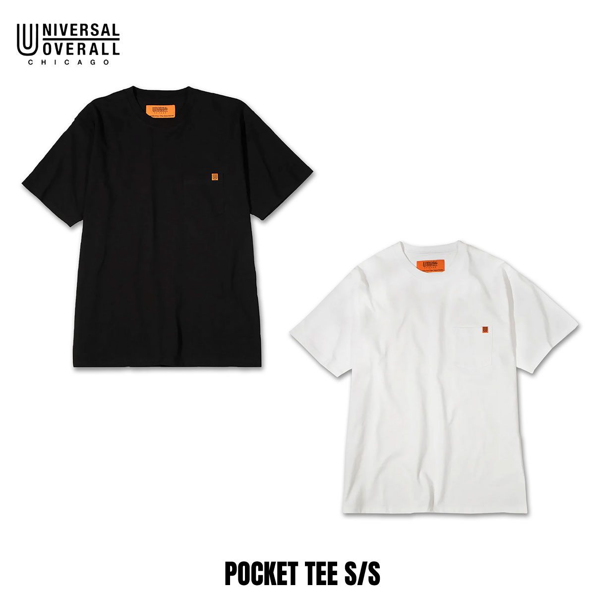 【楽天市場】☆送料無料サービス中!! UNIVERSAL OVERALL(ユニバーサルオーバーオール) POCKET TEE S/S 2色 ...