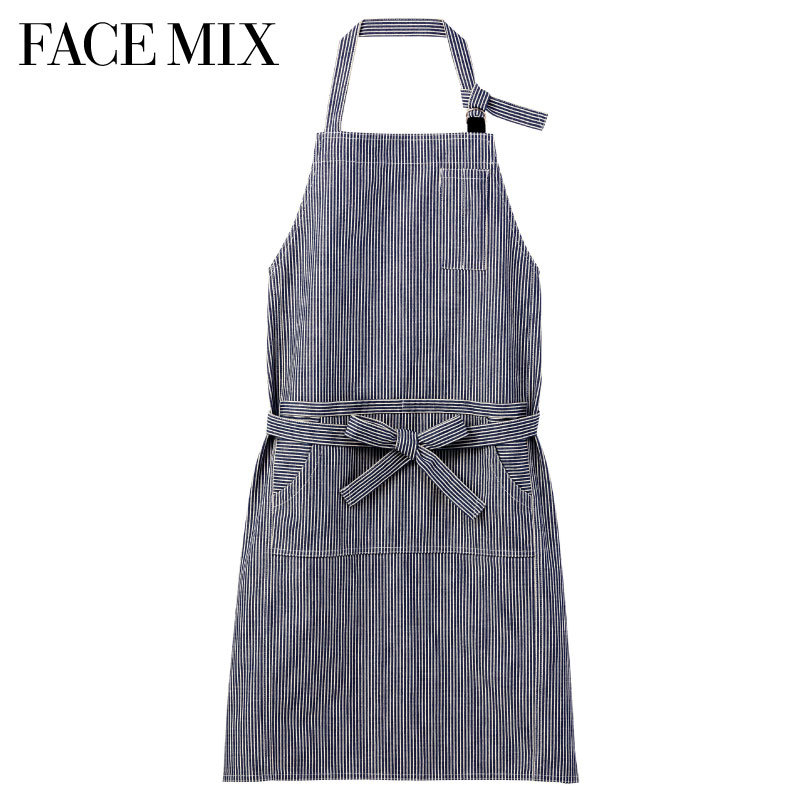 【楽天市場】ヒッコリー 胸当てエプロン FK7151 FACE MIX フェイスミックス カフェ 飲食 ユニフォーム：ディ-ファインズ