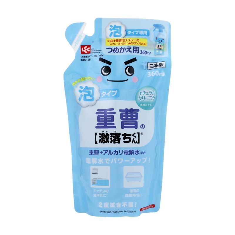 【楽天市場】レック(LEC) 重曹の激落ちくん 泡スプレー つめかえ用 360ml (重曹 + アルカリ電解水)：ぴっぴストア 楽天市場店