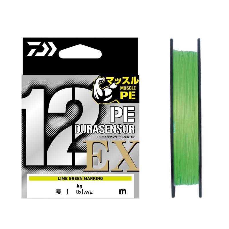 【楽天市場】ダイワ(DAIWA) PEライン UVF PEデュラセンサーX12EX+Si3 200m 2号(36lb) ライムグリーン ...