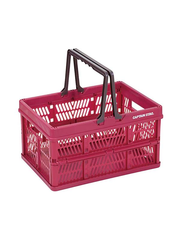【楽天市場】キャプテンスタッグ キャンプ用 カゴ フォールディング ハンディ コンテナ Mサイズ レッドUL-1011：ぴっぴストア 楽天市場店