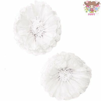 【楽天市場】Rico Design社ペーパーフラワーキット ホワイト 直径40cm 2個セット(TISSUE PAPER FLOW,WHIT ...
