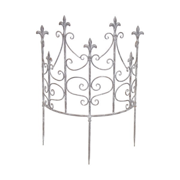 【楽天市場】[あす楽][ハーフラウンドフェンスリリー 6072 村田屋産業] フェンス 庭 柵 ガーデニング アイアンフェンス おしゃれ 屋外 ...