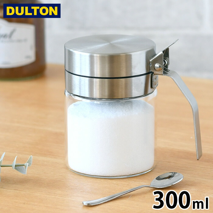 【楽天市場】ダルトン DULTON スパイスジャー ウィズ スプーン 300ml スパイス 容器 スパイスボトル 塩 コショウ 砂糖 調味料入れ 顆粒調味料 ワンタッチ ステンレス キッチン ...