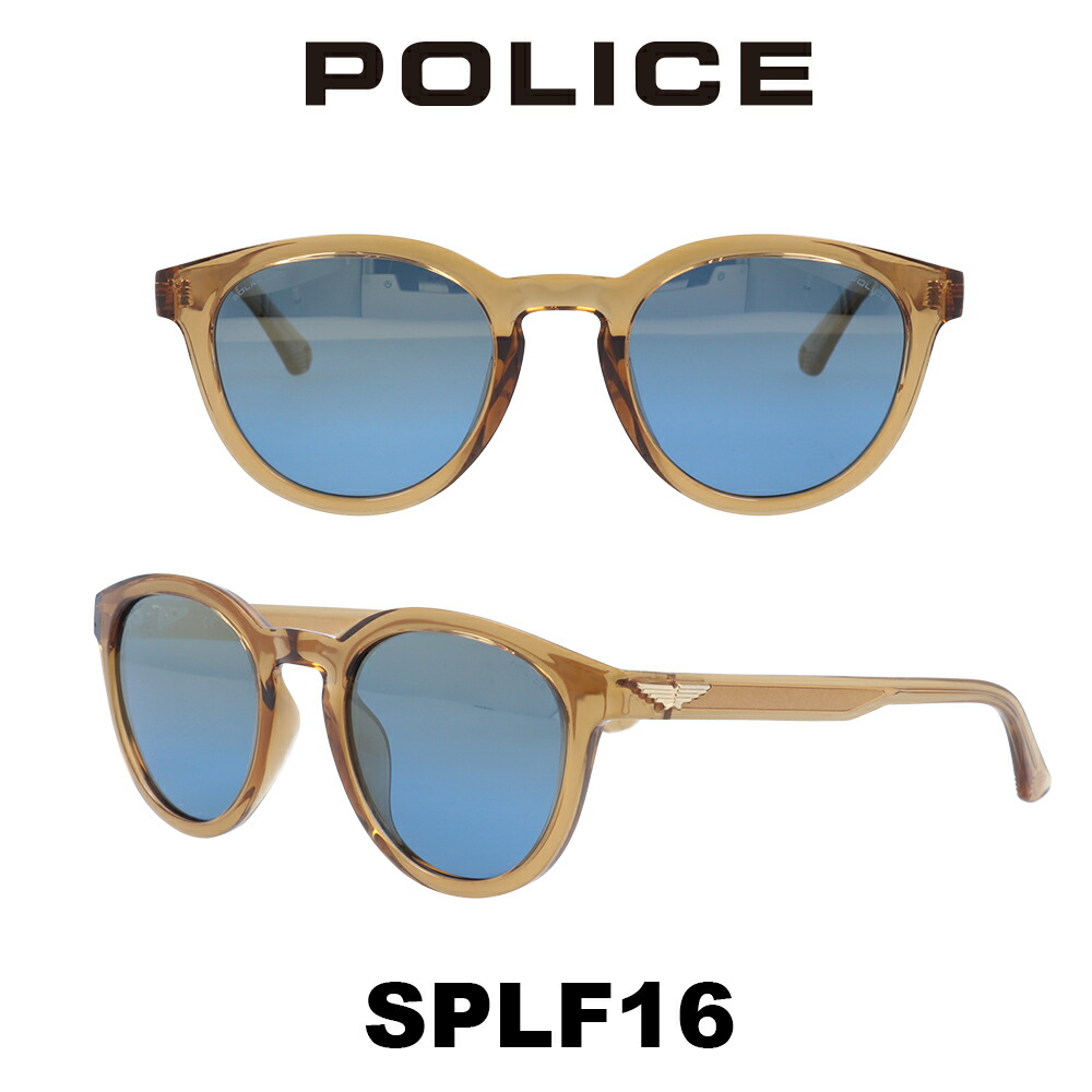 【楽天市場】ポリス サングラス メンズ POLICE SPLF16-D46P 偏光ライトブルーミラー/ハニー：メガネ・サングラスのプラネット