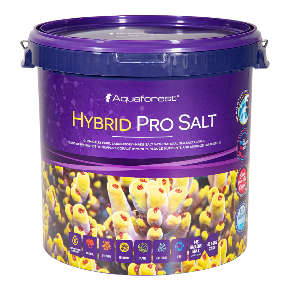 【楽天市場】人工海水 アクアフォレスト Hibrid Pro Salt 660リットル用 22kg：plantstech楽天市場店