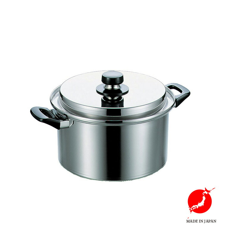 【楽天市場】[7月エントリーでP10倍] フジノス エレックマスターライト 24cm 両手深鍋 高品質 日本製 国産 ガス200V IH 対応 高級 ステンレス：ものうりばPlantz