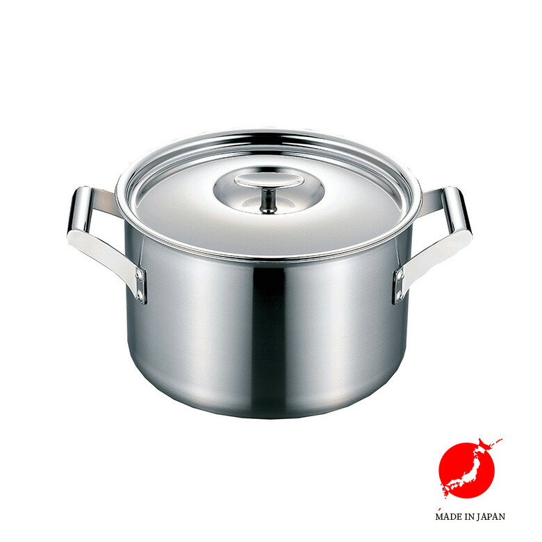 【楽天市場】[8月エントリーでP10倍!] フジノス エレックマスタープロ 24cm 両手深鍋 高品質 日本製 国産 ガス200V IH 対応 高級 ステンレス：ものうりばPlantz