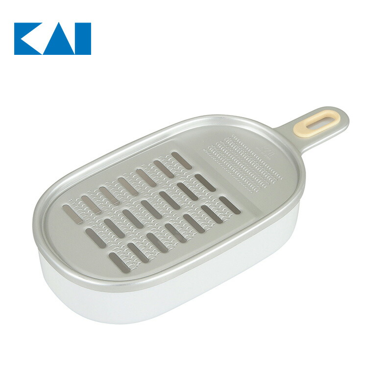 【楽天市場】[2月エントリーでP10倍] Kai Kitchen 受け皿付きアルミおろし器 おろし だいこん 大根：ものうりばPlantz